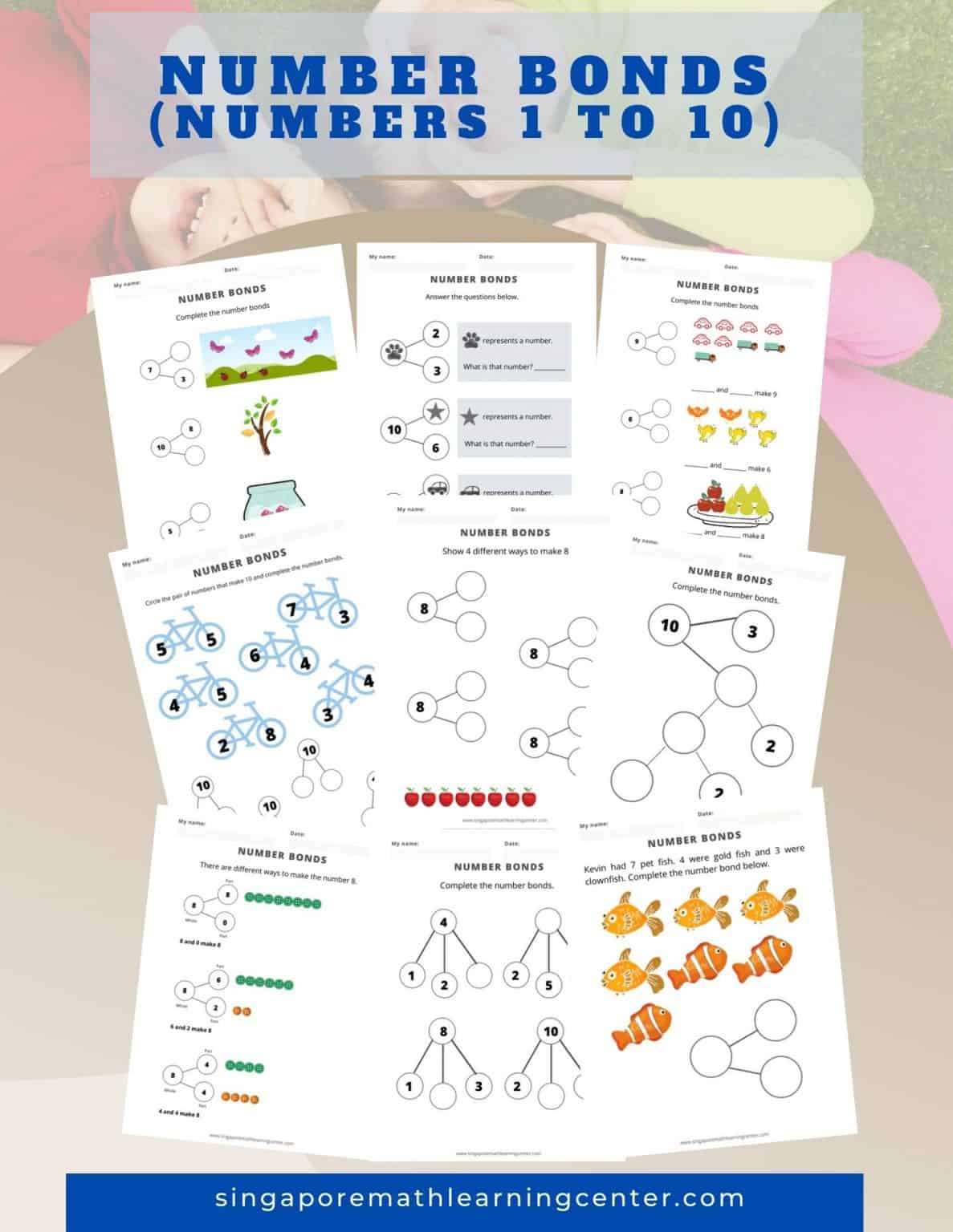 Best Number Bonds 0 to 10 Printable Worksheets
