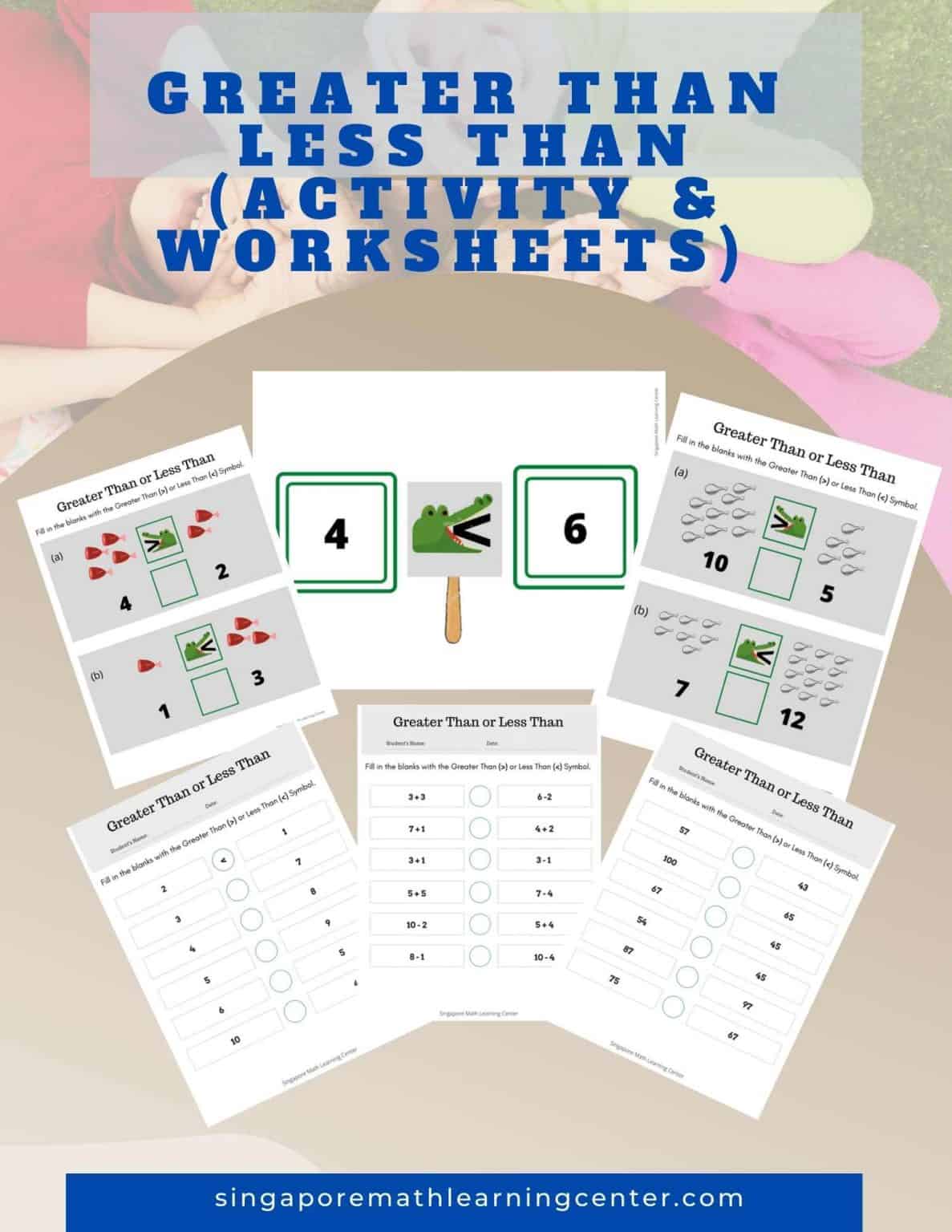 More Than Less Than Worksheets