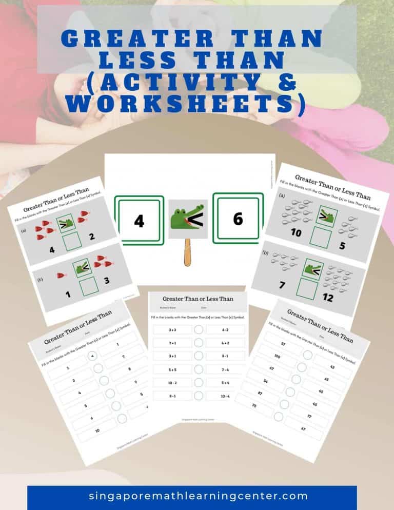 More Than Less Than Worksheets