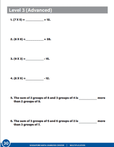 Math Rockz Grade 2 Multiplication - Singapore Math Learning Center